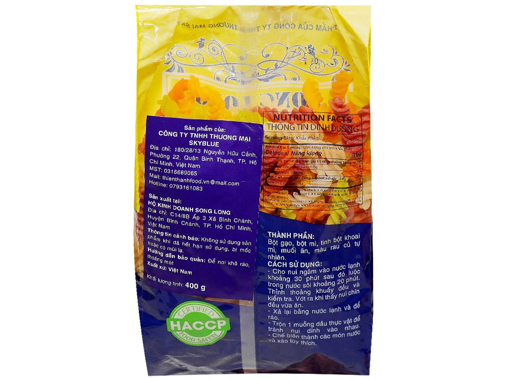 Nui rau củ Song Long 400g giá tốt tại Bachhoaxanh.com