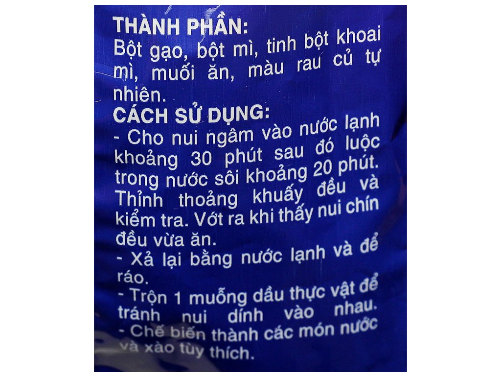 Nui rau củ Song Long 400g giá tốt tại Bachhoaxanh.com