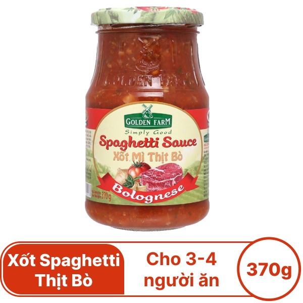 Xốt Spaghetti thịt bò Golden Farm 370g tại Bách hoá XANH