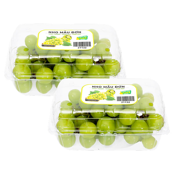 2 hộp nho mẫu đơn nội địa Trung 500g tươi ngon