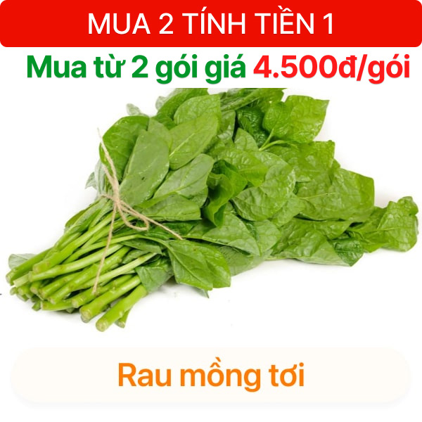 Mua rau tươi sống, chất lượng, an toàn tại Bách hóa XANH