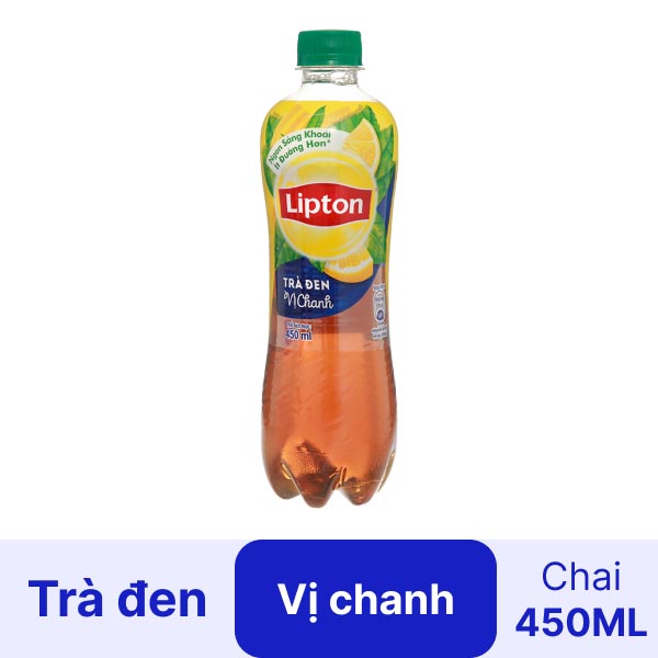 Trà đen Lipton vị chanh 450ml giá tốt tại Bách hoá XANH