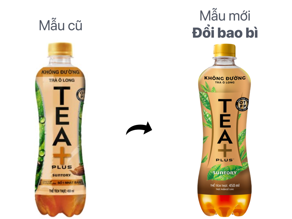 Trà Tea Plus không đường 450ml giá tốt tại Bách hoá XANH