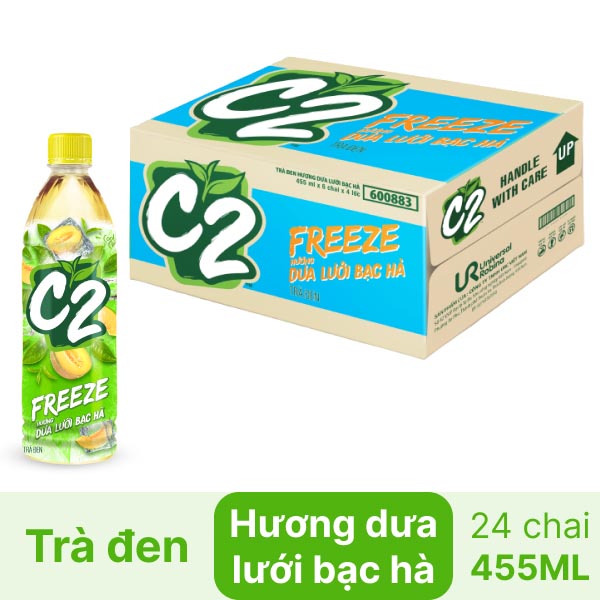 Thùng 24 chai trà dưa lưới bạc hà C2 455ml tại Bách Hoá XANH