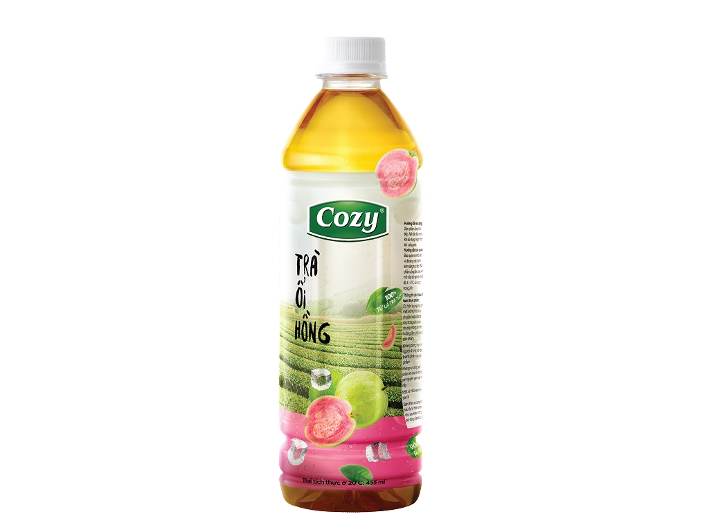 Trà ổi hồng Cozy chai 455ml giá tốt tại Bách Hoá Xanh