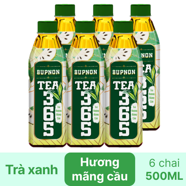 6 chai trà Tea365 hương mãng cầu 500ml tại Bách Hoá Xanh