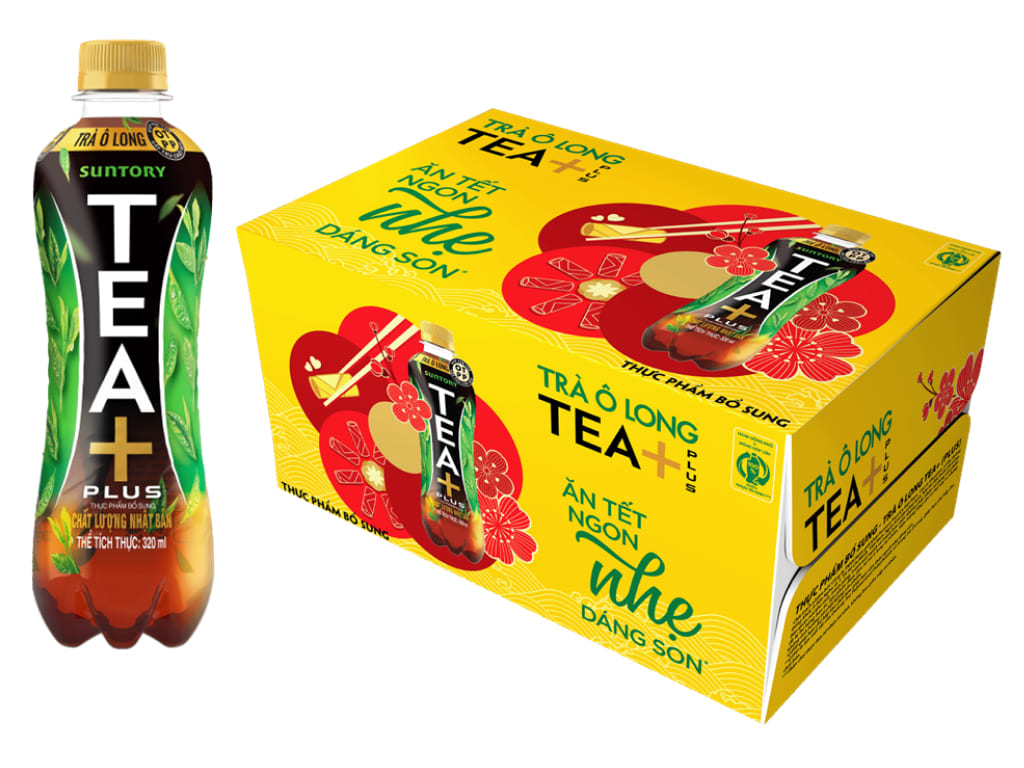 Thùng 24 chai trà Tea Plus 320ml giá tốt tại Bách hoá XANH