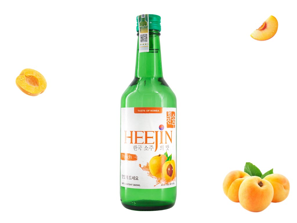 Rượu soju Heejin vị đào 12% chai 360ml tại Bách hoá XANH