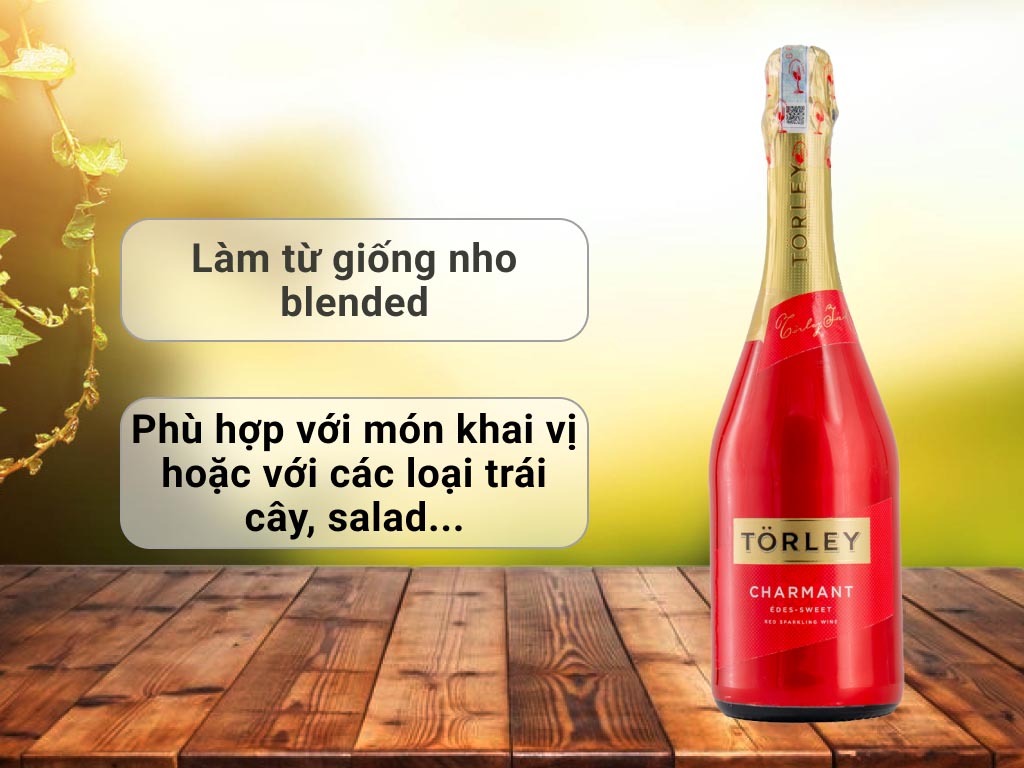 Rượu vang Torley Sweet Red 12% 750ml giá tốt Bách hoá XANH
