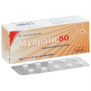 Myopain 50mg trị triệu chứng co cứng sau đột quỵ ở người lớn (5 vỉ x 10 ...