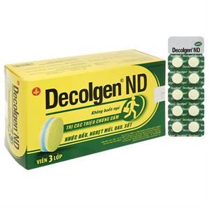 Thuốc Decolgen ND trị các triệu chứng cảm (12 vỉ x 10 viên) - 02/2025 ...