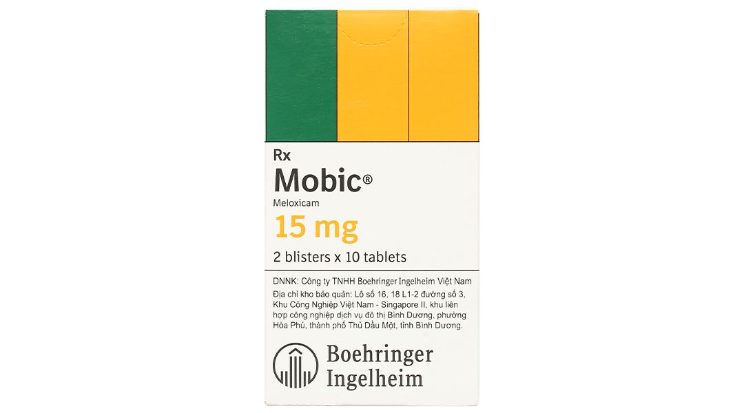 Mobic 15mg giảm đau, kháng viêm xương khớp (2 vỉ x 10 viên) - 02/2026 ...
