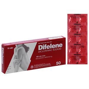 Difelene 50mg giảm đau, kháng viêm xương khớp (1 vỉ x 10 viên) - 02/ ...