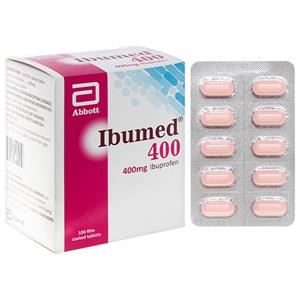 Ibuprofen F.T Pharma 400mg giảm đau, hạ sốt, kháng viêm (10 vỉ x 10 ...
