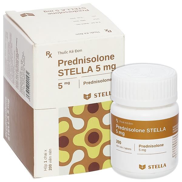 Prednisolon Boston 5mg trị các rối loạn viêm và dị ứng lọ 200 viên - 12 ...