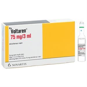 Dung dịch tiêm Voltaren 75mg/3ml trị đợt cấp viêm và thoái hóa khớp (5 ...