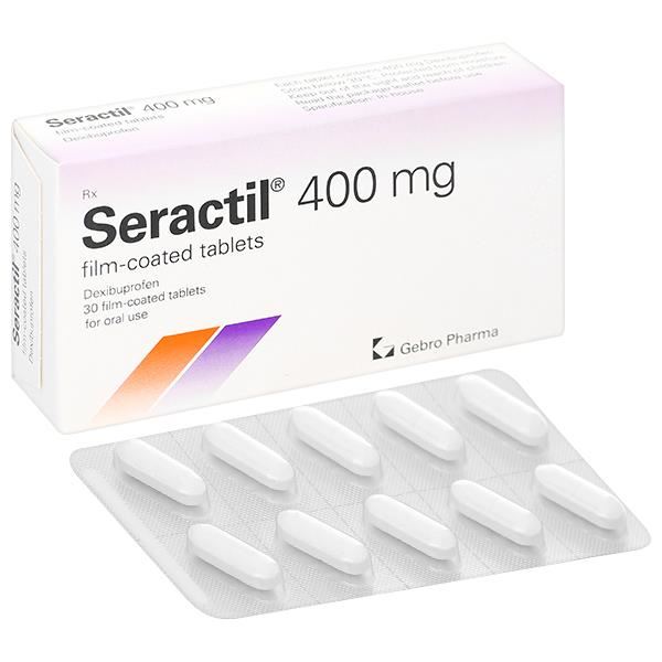 Seractil 400mg Film-coated tablets điều trị viêm xương khớp (3 vỉ x 10 ...