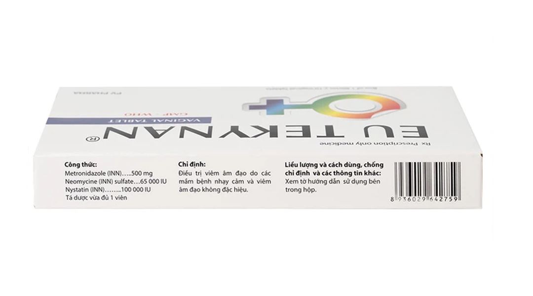 Viên đặt âm đạo Eu Tekynan điều trị viêm âm đạo (1 vỉ x 10 viên) - 02/ ...