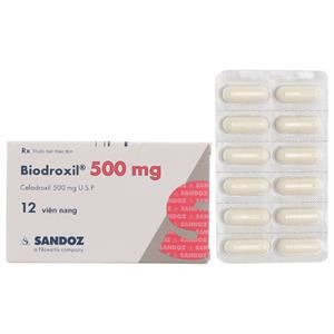 Biodroxil 500mg trị nhiễm khuẩn (1 vỉ x 12 viên) - 02/2025 ...