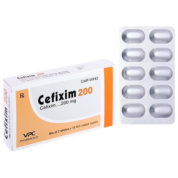 Thuốc Cefixim 200 VPC điều trị nhiễm khuẩn - 01/2025 | nhathuocankhang.com