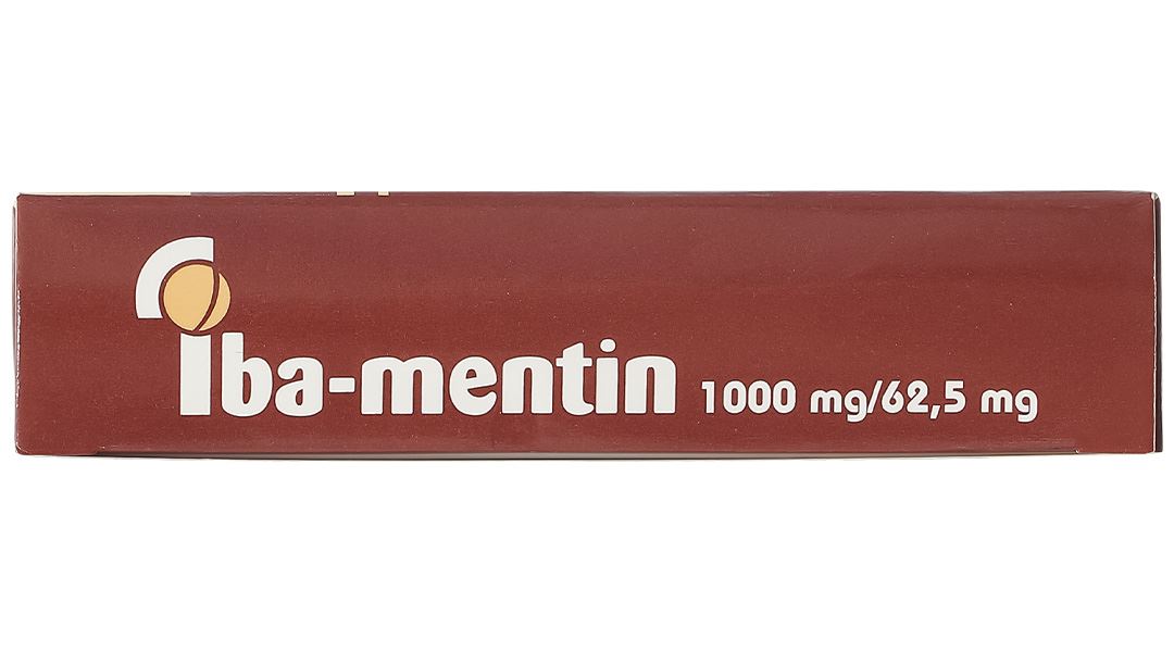 Iba-mentin 1000mg/62.5mg trị nhiễm khuẩn (2 vỉ x 7 viên) - 10/2025 ...