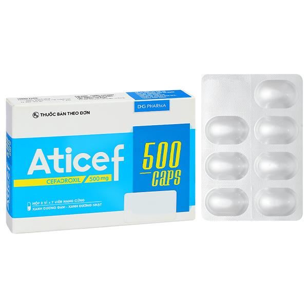 Kecefcin 500mg trị nhiễm khuẩn nhẹ và trung bình (10 vỉ x 10 viên) - 02 ...
