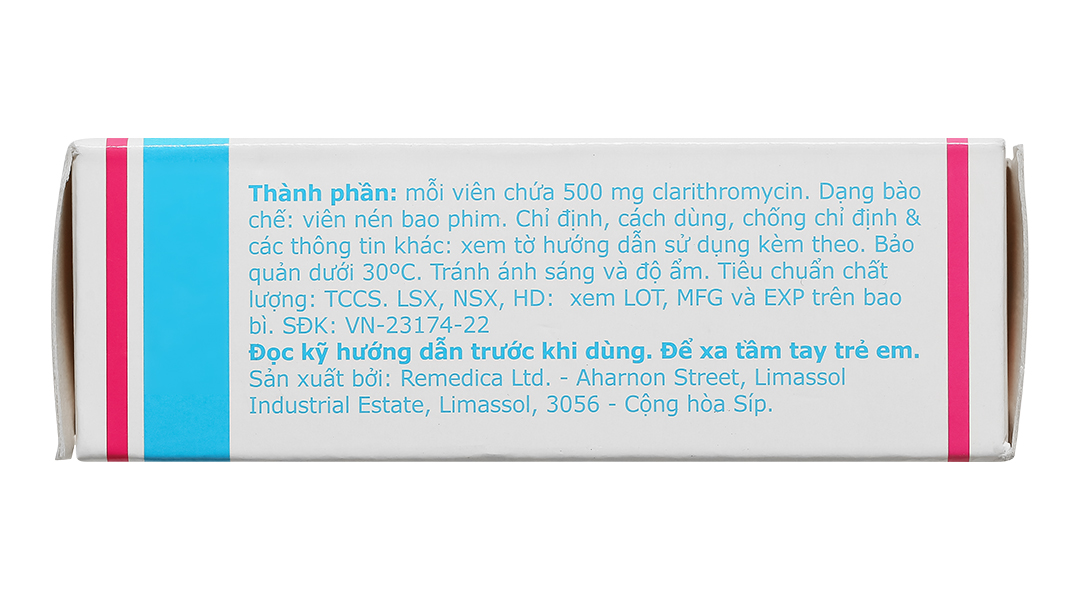 Remeclar 500 trị nhiễm khuẩn (2 vỉ x 7 viên) - 08/2025 ...