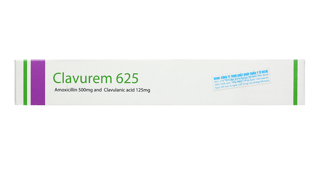 Clavurem 625 trị nhiễm khuẩn (2 vỉ x 10 viên) - 01/2026 ...