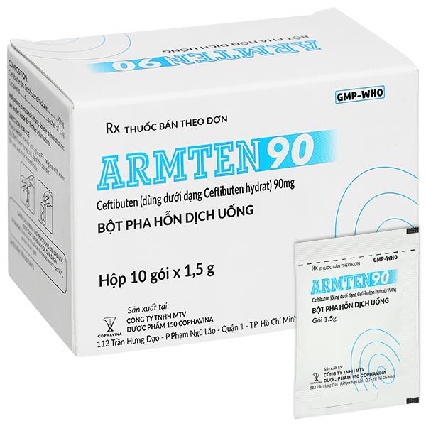 Armten 90 trị các trường hợp nhiễm khuẩn vừa và nhẹ (10 gói x 1,5g ...