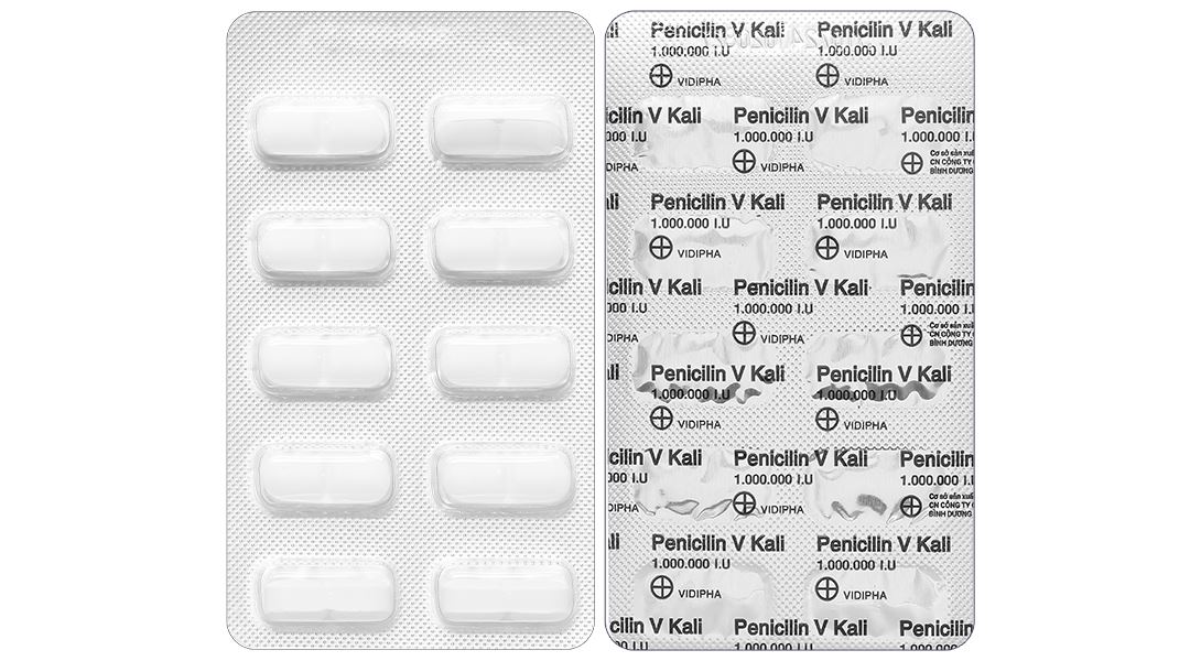 Penicilin V Kali 1.000.000I.U điều trị, dự phòng các bệnh nhiễm trùng ...