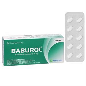 Baburex 10mg trị hen phế quản, viêm phế quản mạn tính (3 vỉ x 10 viên ...