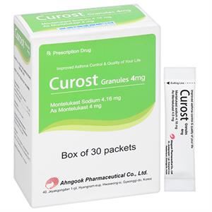 Thuốc cốm Curost Granules 4mg trị hen phế quản (30 gói x 0.5g) - 02/ ...