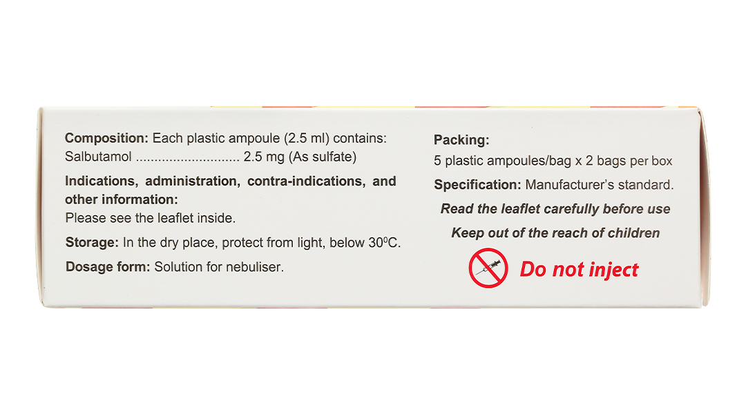 Thuốc Zensalbu 2.5mg/2.5ml trị hen, co thắt phế quản (2 vỉ x 5 ống) - 08/2025 | nhathuocankhang.com