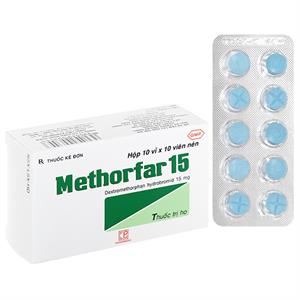 Methorfar 15 trị ho khan, ho do kích ứng (10 vỉ x 10 viên) - 02/2025 ...