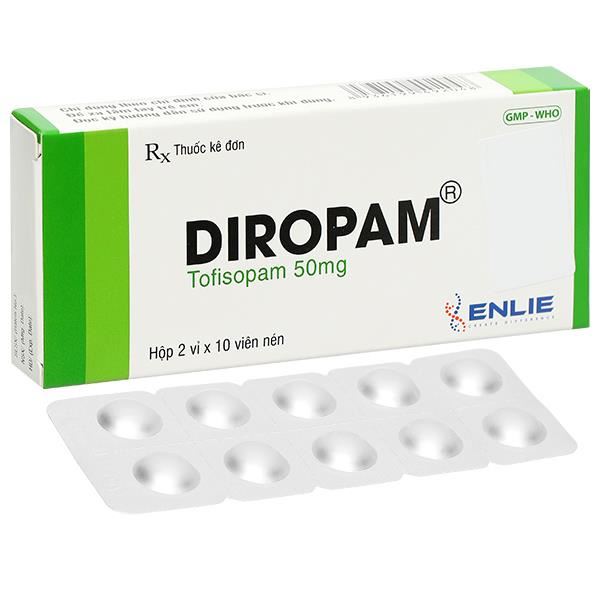 Diropam 50mg điều trị các bệnh tâm thần (2 vỉ x 10 viên) - 01/2025 ...