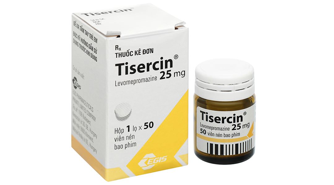 Tisercin 25mg điều trị các bệnh loạn tâm thần cấp tính lọ 50 viên - 05/ ...
