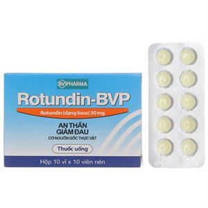 Rotundin-BVP 30mg an thần, giảm lo âu (10 vỉ x 10 viên) - 12/2024 ...