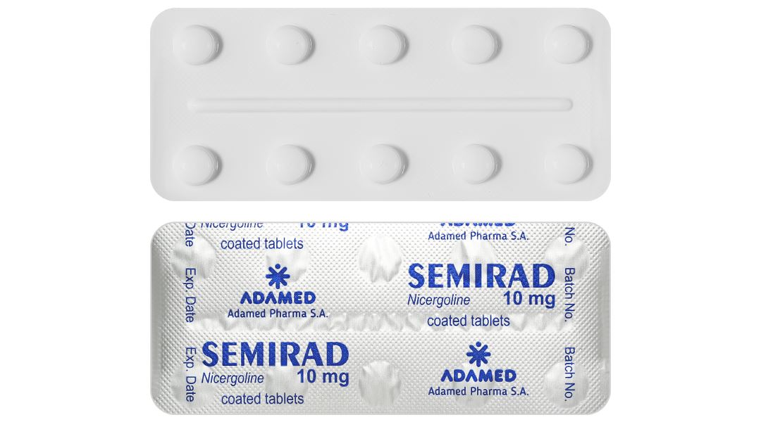 Thuốc Semirad 10mg trị rối loạn tuần hoàn não (3 vỉ x 10 viên) - 08/ ...