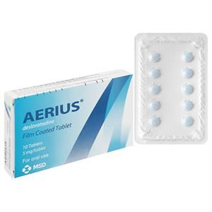 Aerius 5mg trị viêm mũi dị ứng, mày đay (1 vỉ x 10 viên) - 02/2025 ...