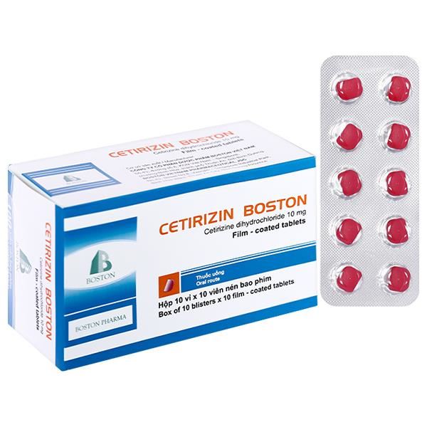 Cézil 10mg trị viêm mũi dị ứng, mày đay (10 vỉ x 10 viên) - 01/2026 ...