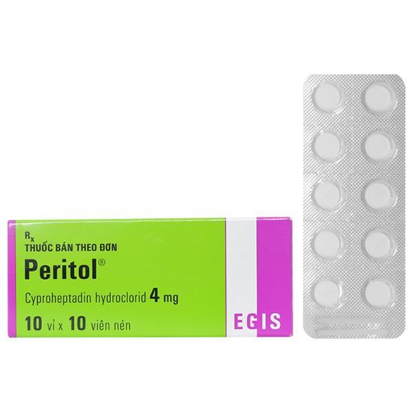 Periboston 4mg điều trị dị ứng và ngứa, đau nửa đầu và đau đầu (10 vỉ x ...