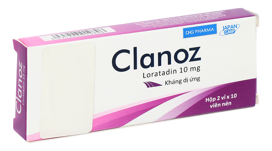 Thuốc Clanoz 10mg trị triệu chứng viêm mũi dị ứng, mày đay - 01/2026 ...