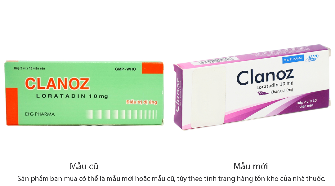 Thuốc Clanoz 10mg trị triệu chứng viêm mũi dị ứng, mày đay - 12/2025 ...