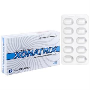 Xonatrix Forte 180mg điều trị triệu chứng viêm mũi dị ứng theo mùa (10 ...