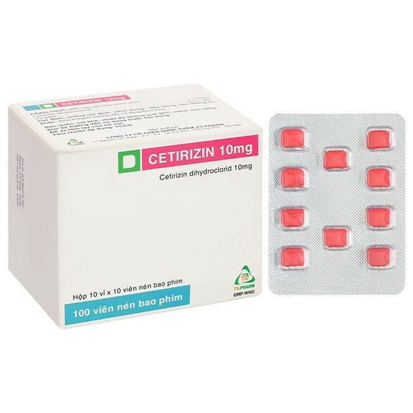 Cézil 10mg trị viêm mũi dị ứng, mày đay (10 vỉ x 10 viên) - 01/2026 ...