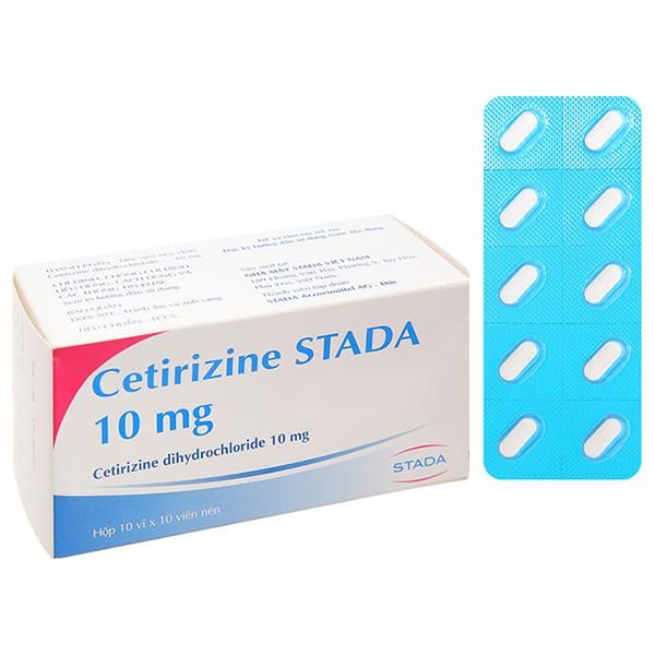 Cézil 10mg trị viêm mũi dị ứng, mày đay (10 vỉ x 10 viên) - 01/2026 ...