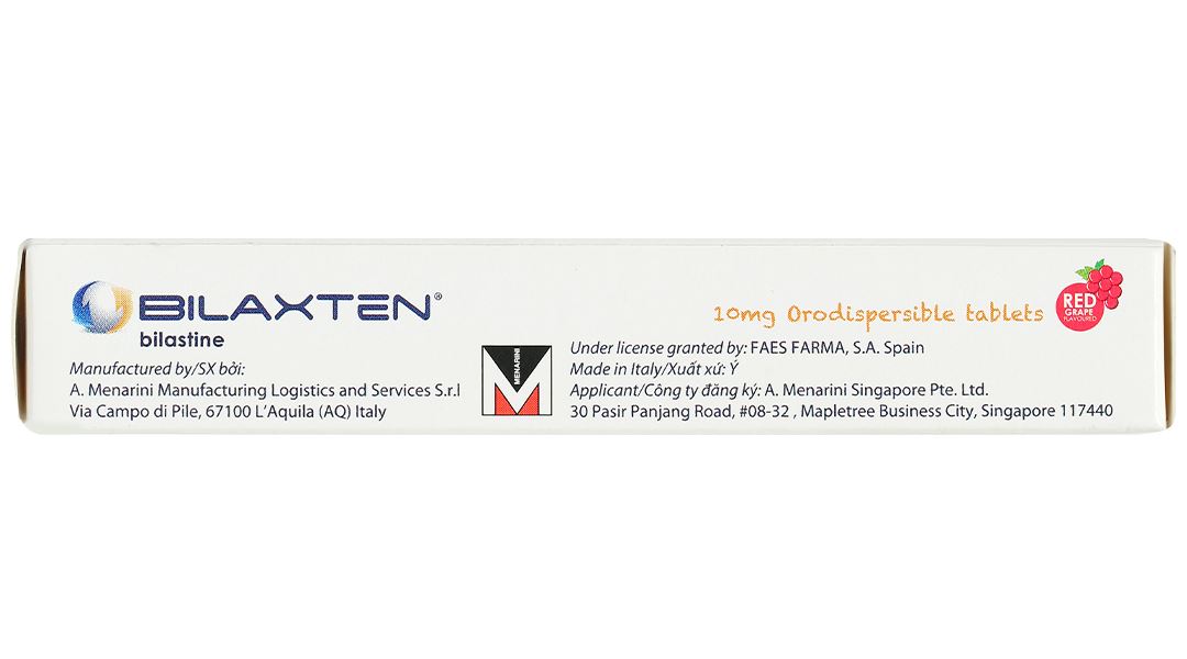 Bilaxten 10mg điều trị viêm mũi dị ứng, mày đay (1 vỉ x 10 viên) - 08/ ...