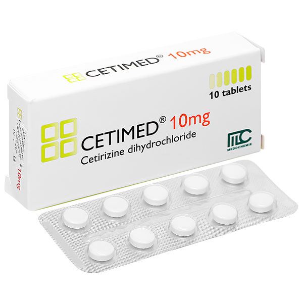 Thuốc Cetirizin Vidipha 10mg trị viêm mũi dị ứng, mề đay - 06/2025 ...