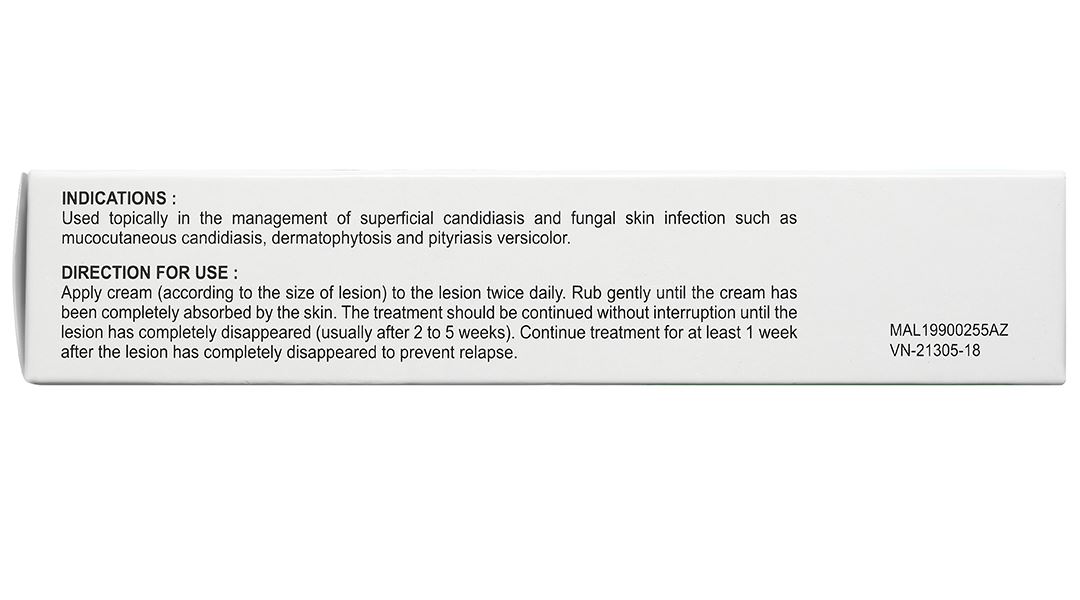 Axcel Miconazole Cream 2% điều trị nhiễm nấm ngoài da tuýp 15g - 03/ ...