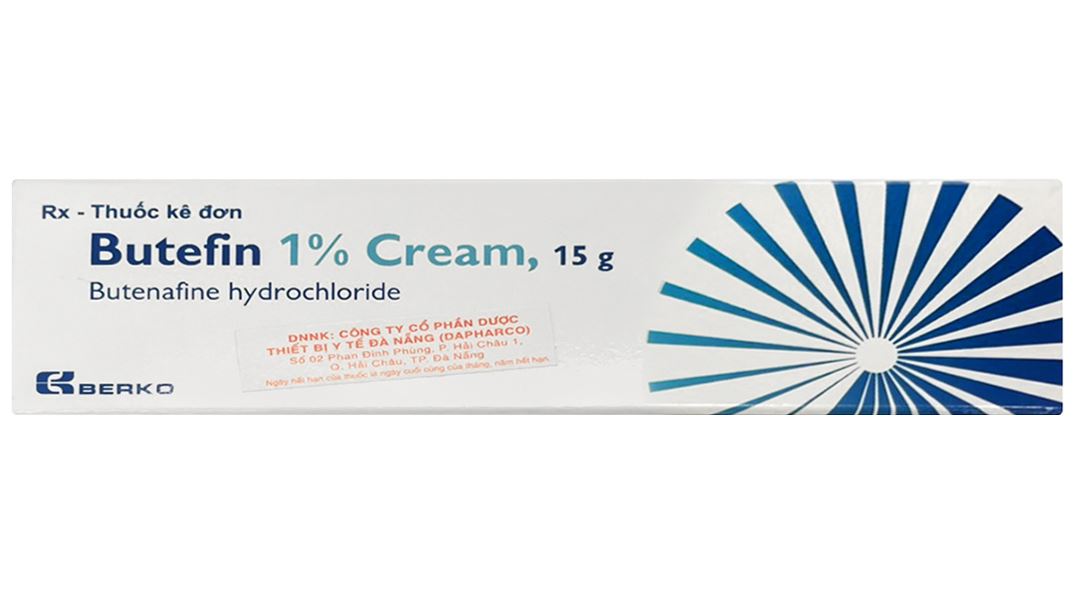 Butefin 1% Cream điều trị lang ben, nấm tuýp 15g - 03/2025 ...